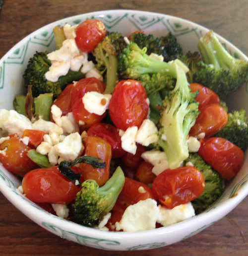 Roasted Tomato-Feta Broccoli - Family Eats