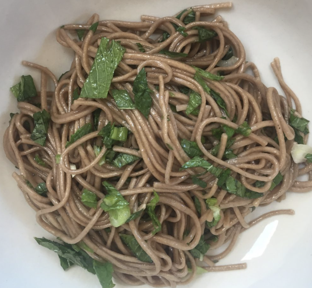 Mint and Scallion Soba Noodles - Family Eats